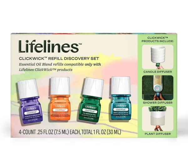 LIFELINES Essential Oil Clickwick Discovery Set - One-color