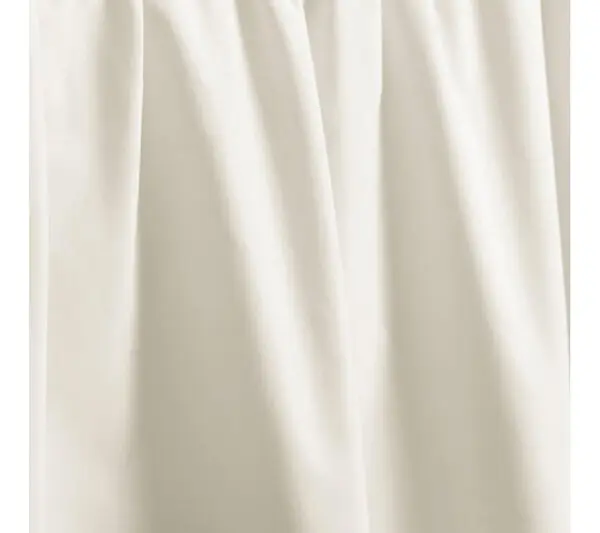 Laura Ashley Solid Ivory Full Ruffled Bedskirt