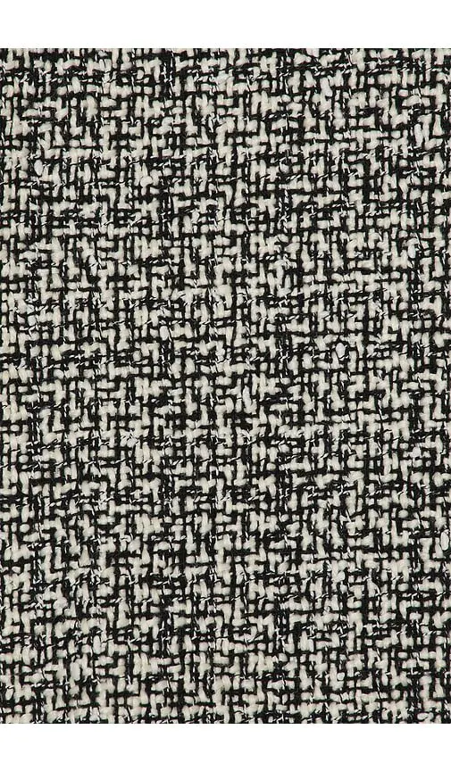 WAO Boucle Tweed Shirt Jacket In Black