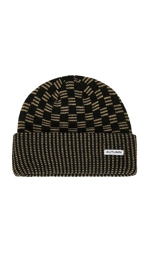 AUTUMN HEADWEAR Squared Beanie - Black