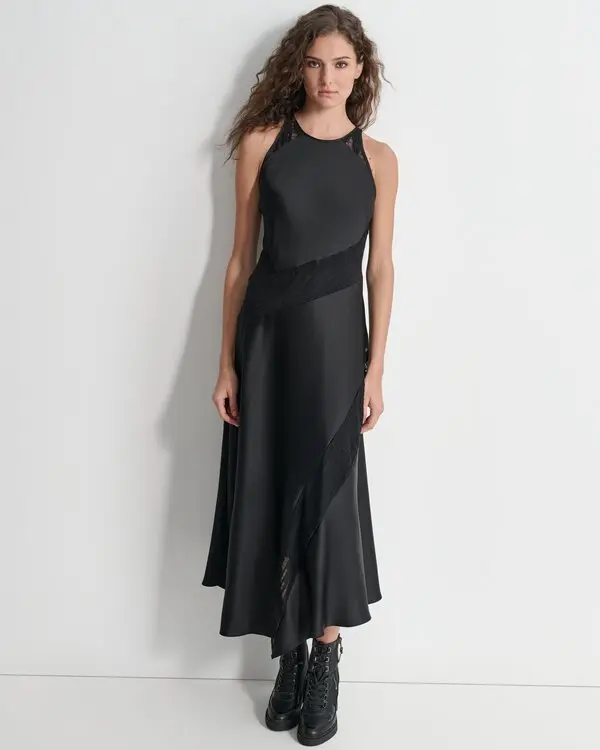 Dkny Satin Maxi Dress