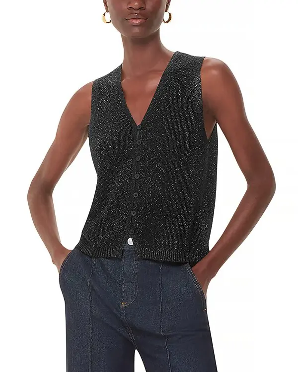 Whistles Sparkle Knit Tank