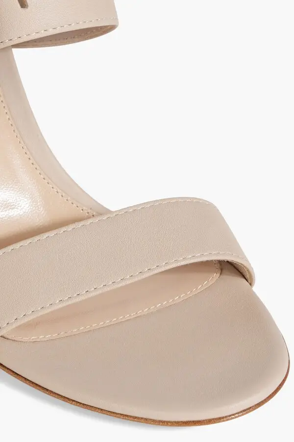 GIANVITO ROSSI Buckled Leather Mules