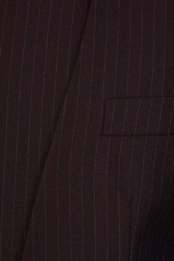 Victoria Beckham Pinstriped Twill Blazer
