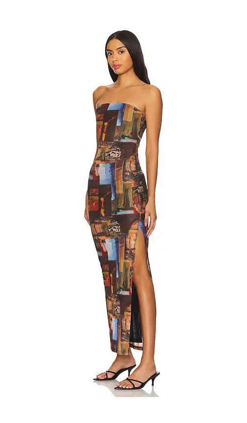 Superdown Estella Printed Maxi Dress