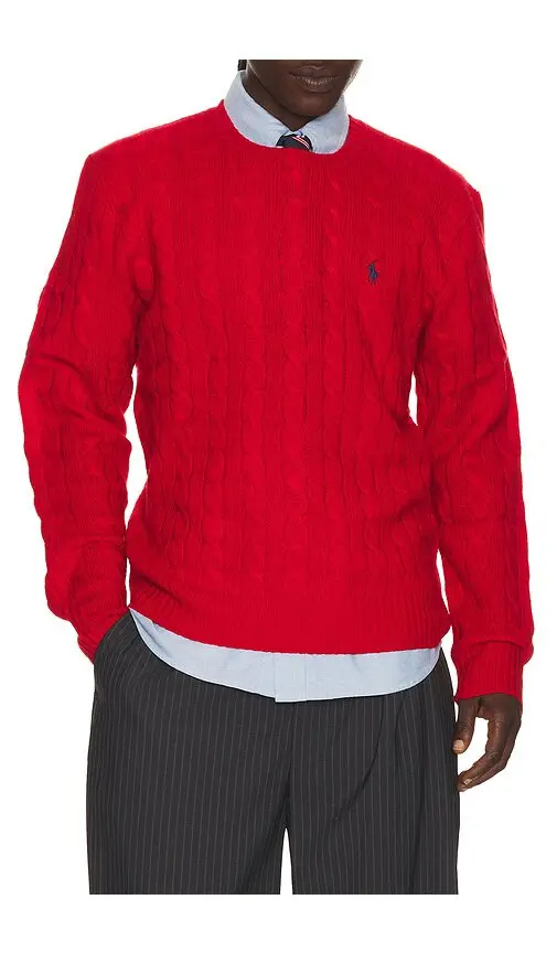 Polo Ralph Lauren Cable-knit Wool-cashmere Sweater
