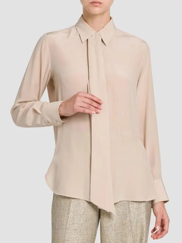 Kiton Silk Long-sleeve Shirt