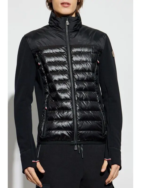 Moncler Padded Polartec® Zip-up Jacket - Black