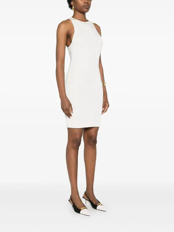 Saint Laurent Criss-cross Bodycon Mini Dress