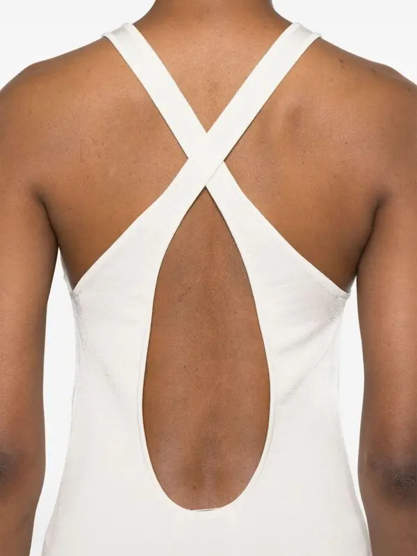 Saint Laurent Criss-cross Bodycon Mini Dress
