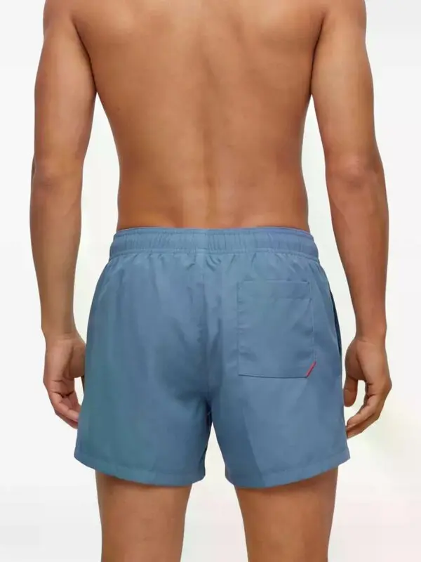 BOSS Logo Print Swim Shorts