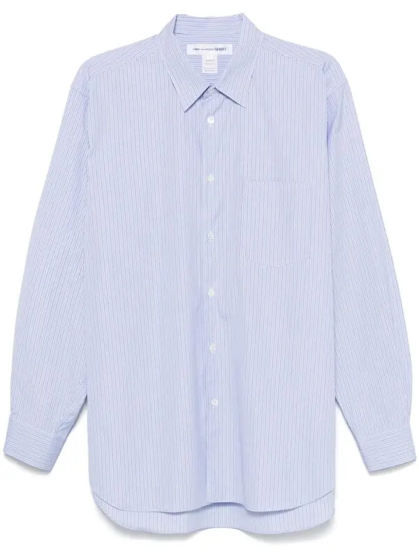 Comme Des Garçons Striped Shirt - Blue