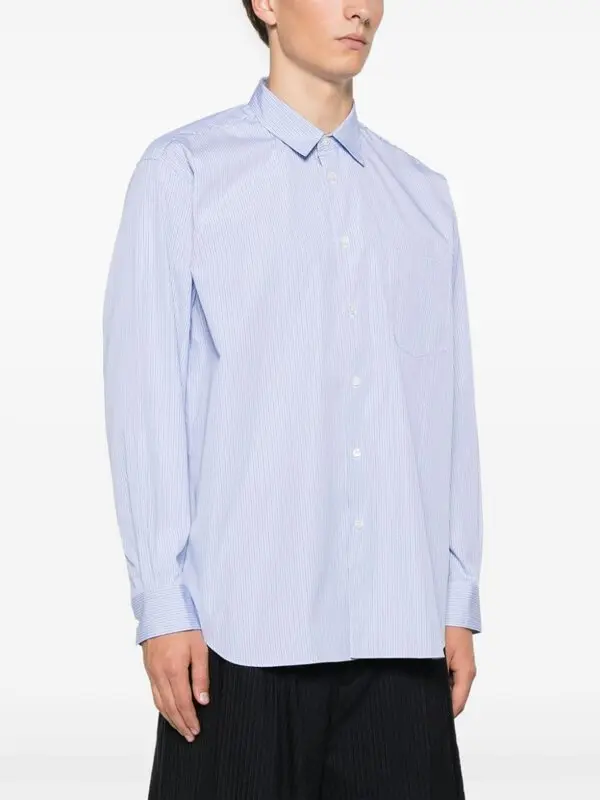 Comme Des Garçons Striped Shirt - Blue