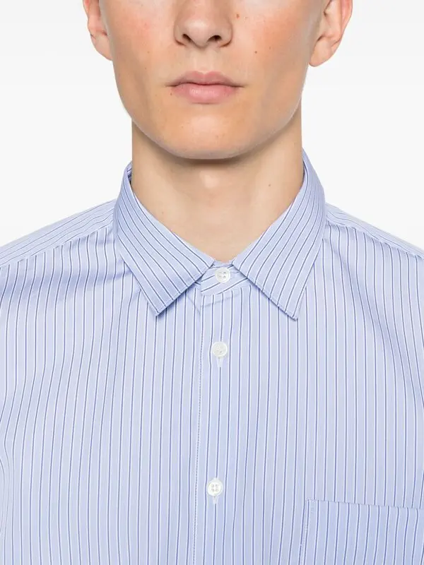 Comme Des Garçons Striped Shirt - Blue