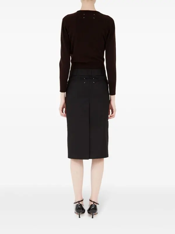 MAISON MARGIELA High-rise Midi Skirt