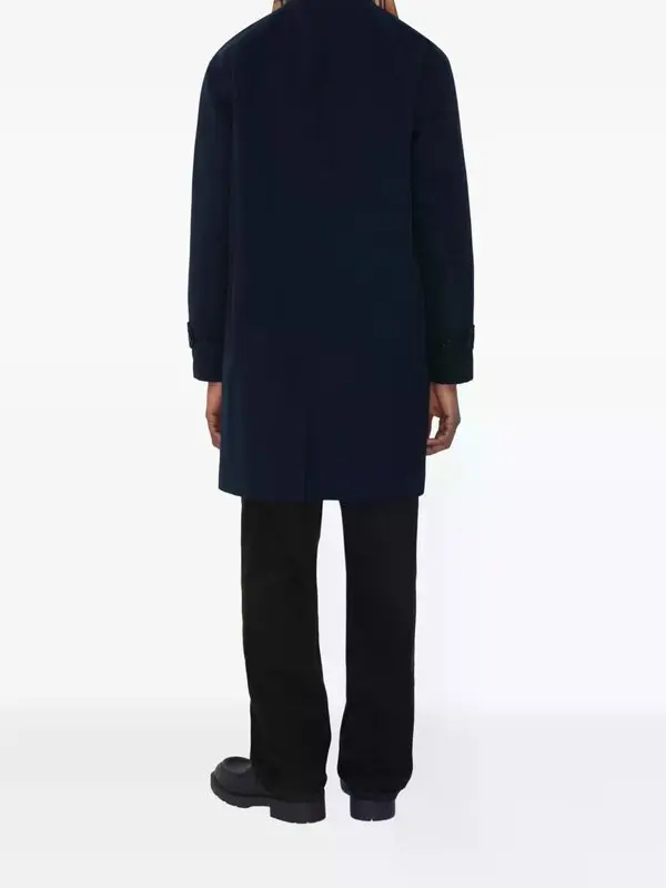 Burberry Camden Heritage Organic Cotton Coat - Blue
