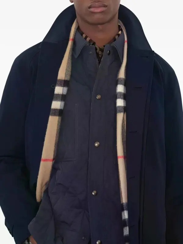 Burberry Camden Heritage Organic Cotton Coat - Blue