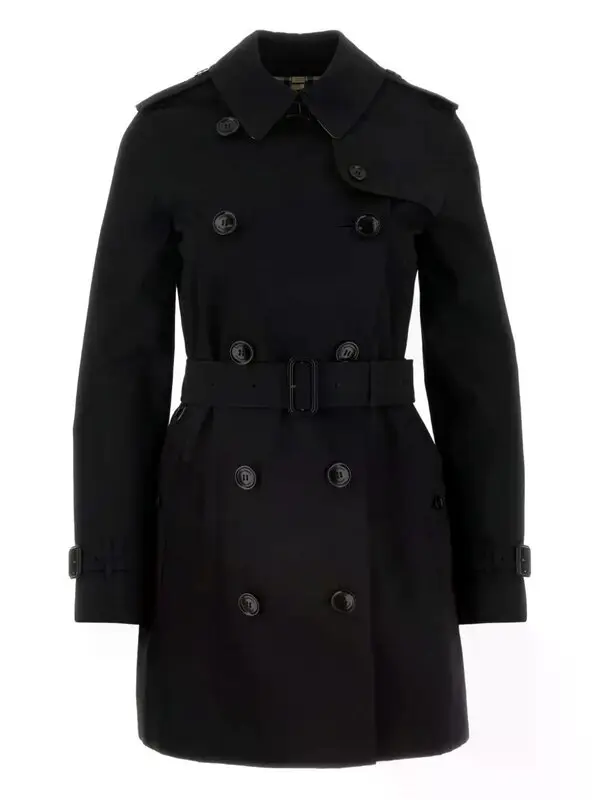 Burberry Chelsea Cotton Trench Coat - Black