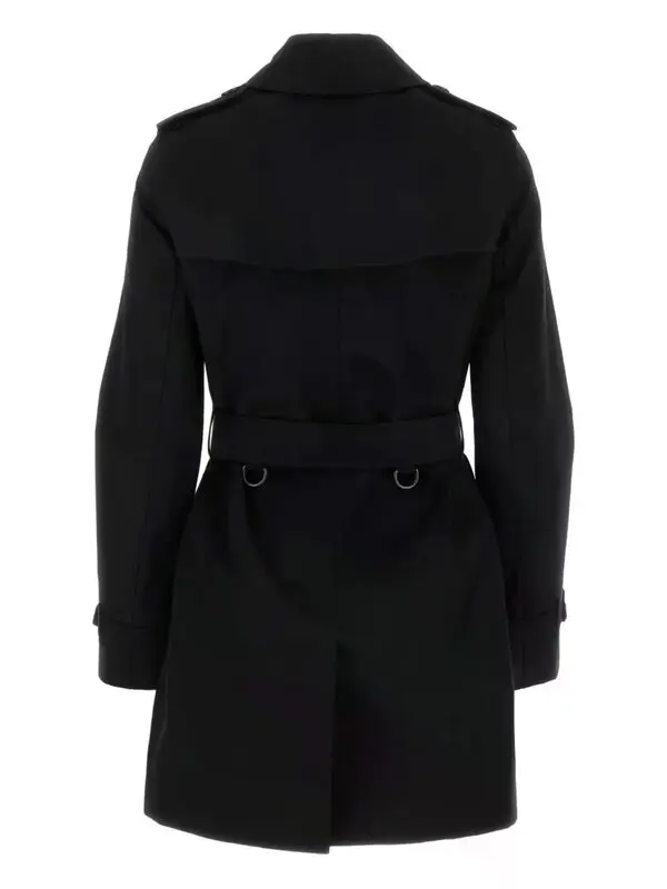 Burberry Chelsea Cotton Trench Coat - Black