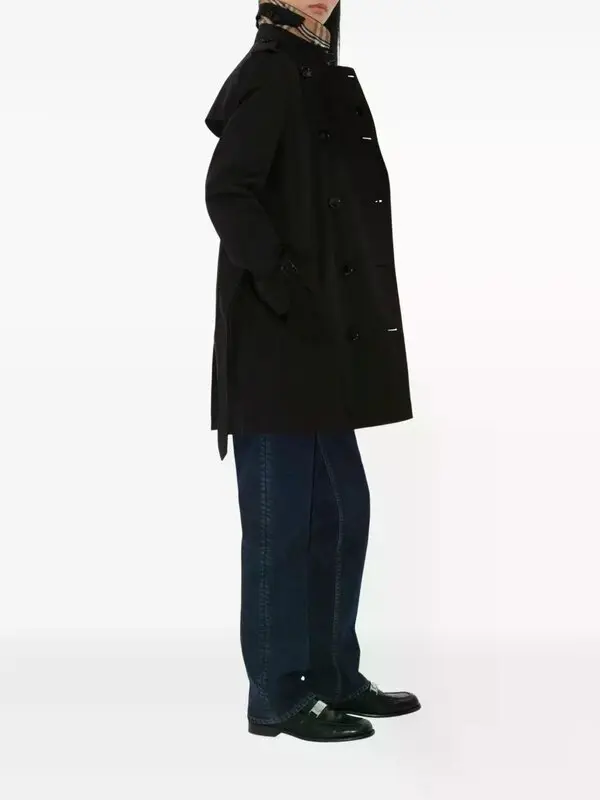 Burberry Chelsea Cotton Trench Coat - Black