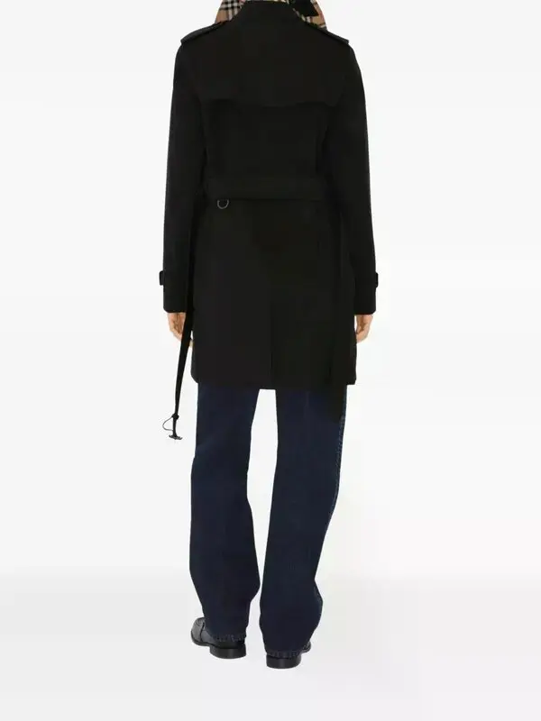 Burberry Chelsea Cotton Trench Coat - Black