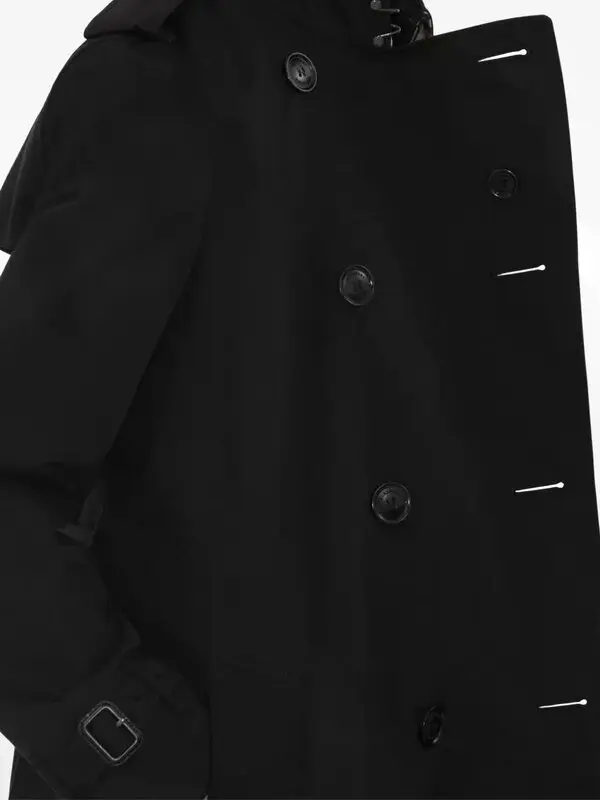 Burberry Chelsea Cotton Trench Coat - Black