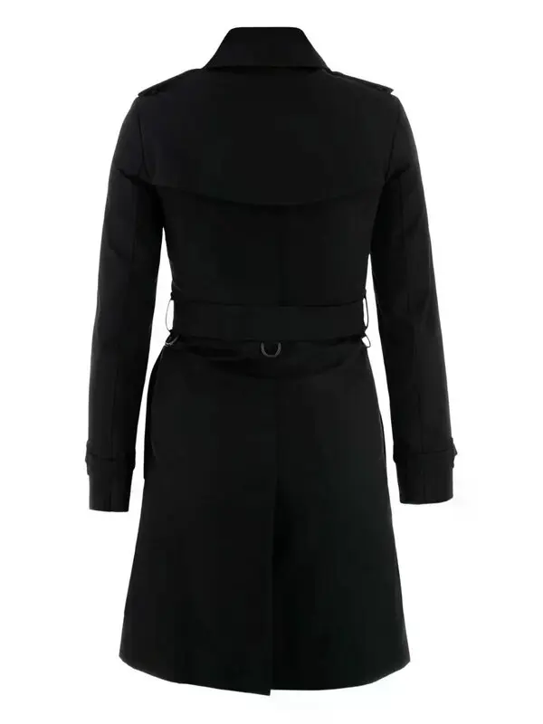 Burberry Gabardine Weave Trench Coat - Black