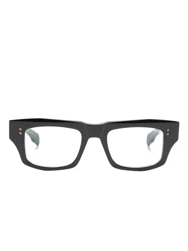 Dita Cosmohacker Rectangle-frame Glasses - Black