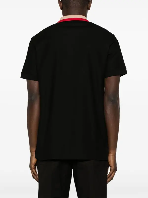 Burberry Contrasting-collar Cotton Polo Shirt