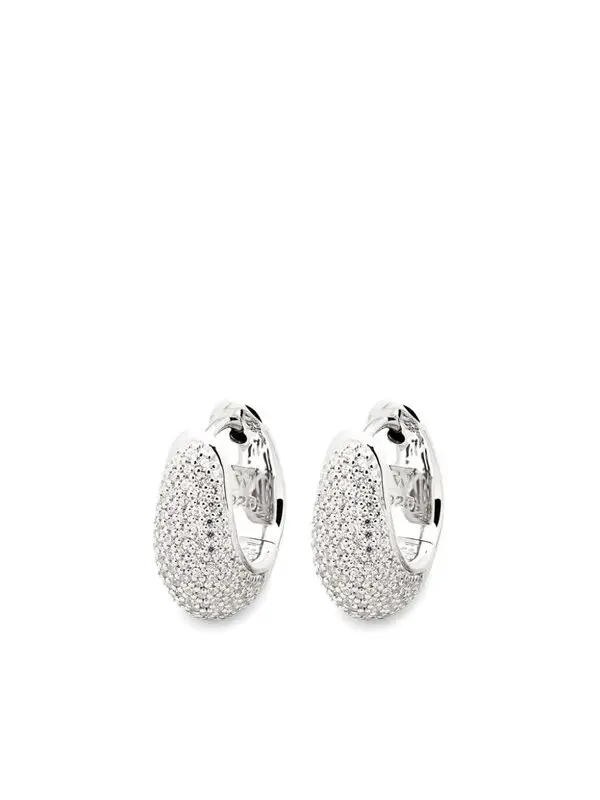 Tom Wood Ice Hoop Earrings - Silver