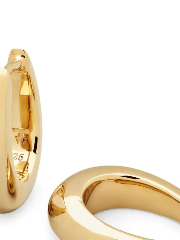 Tom Wood Liz Hoop Earrings - Yellow