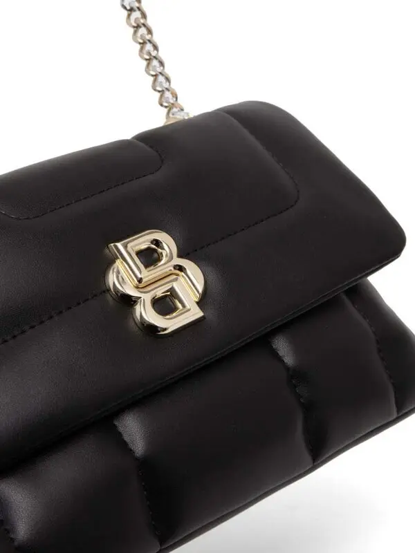 BOSS Monogram Plaque Shoulder Bag - Black