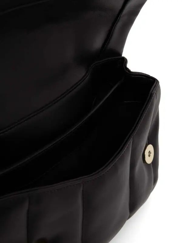 BOSS Monogram Plaque Shoulder Bag - Black
