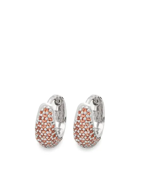 Tom Wood Sunset Huggie Earrings - Silver