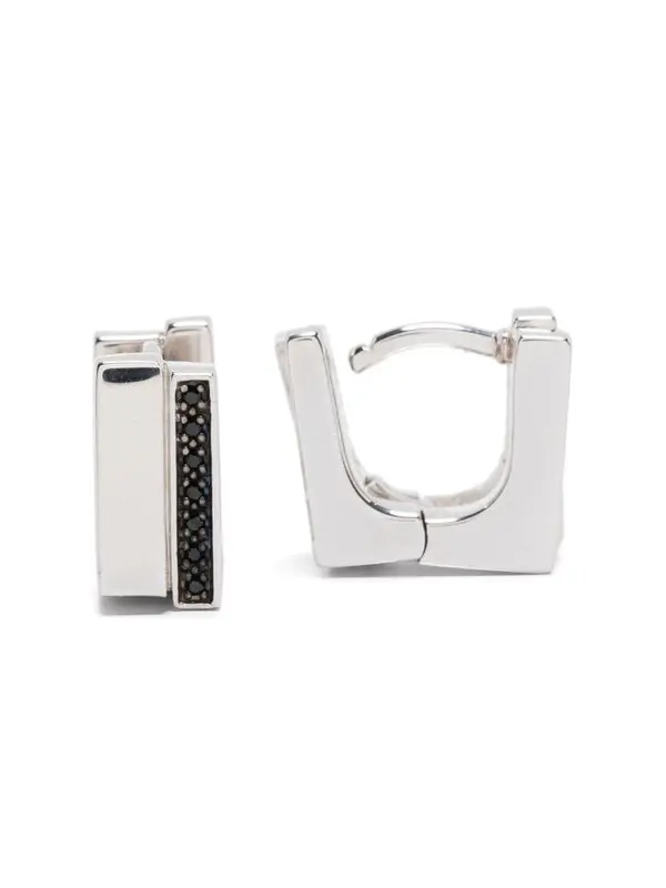 Tom Wood Step Huggies Earrings