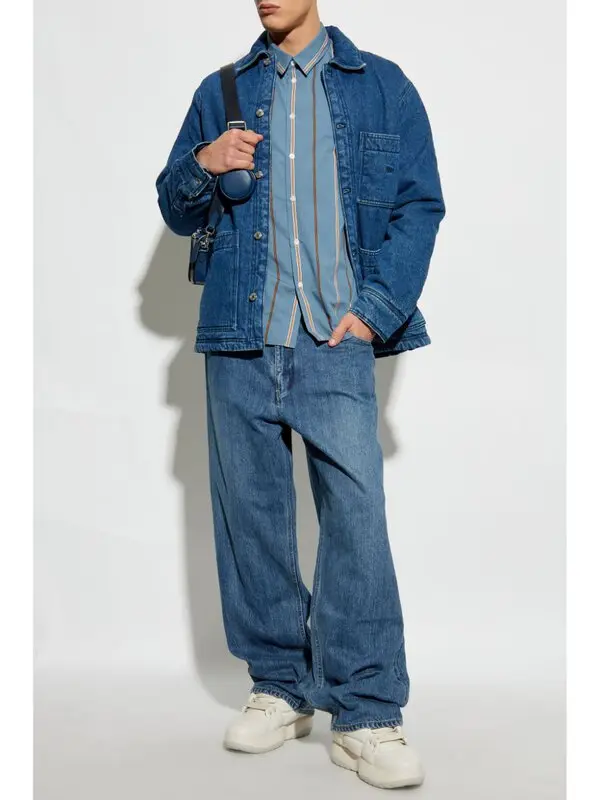 Maison Kitsuné Padded Denim Workwear Jacket