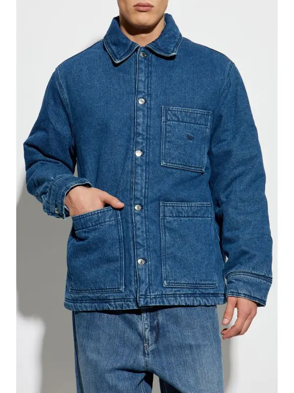 Maison Kitsuné Padded Denim Workwear Jacket