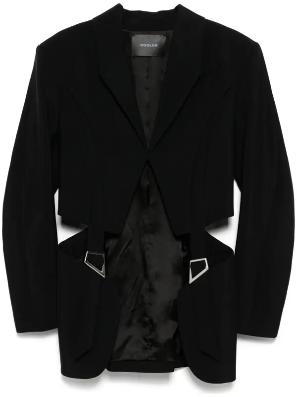 MUGLER Buckled Tailored Blazer
