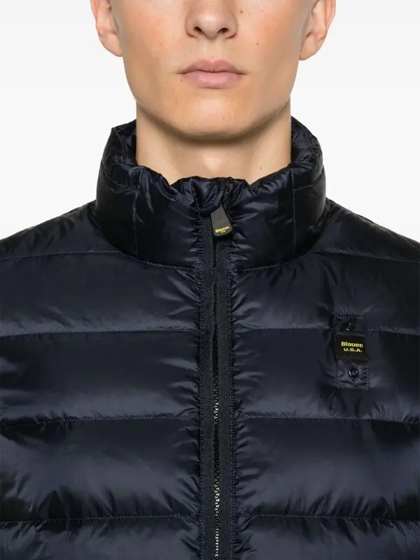 BLAUER. Quilted Puffer Jacket - Blue