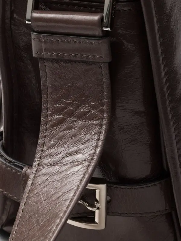 Prada Leather Shoulder Bag - Brown