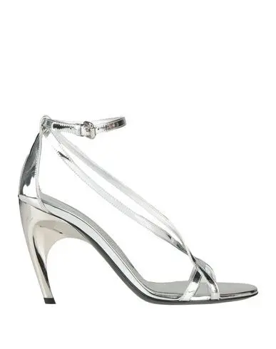 Alexander McQueen Leather Slingback Sandals