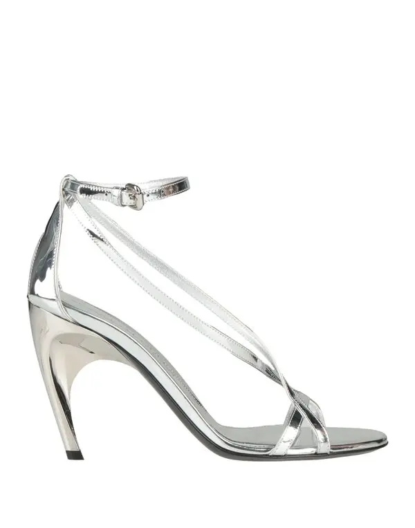 Alexander McQueen Leather Slingback Sandals