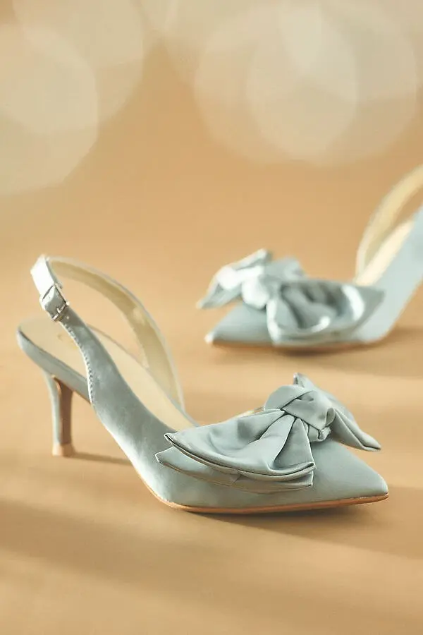Seychelles Neve Ii Slingback Kitten Heels - Light Blue
