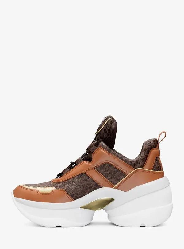 Michael Kors Olympia Signature Logo Trainer