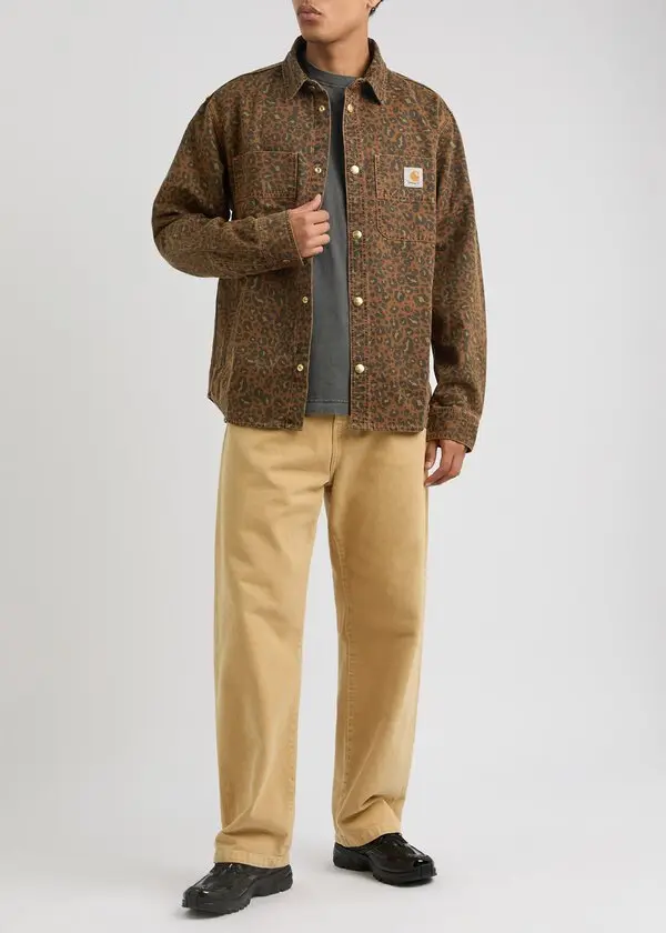 Carhartt Work In Progress Conro Leopard-print Canvas Overshirt