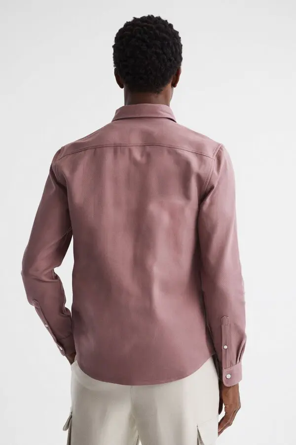 REISS Arlowoodrose Arlo Cotton Canvas Overshirt