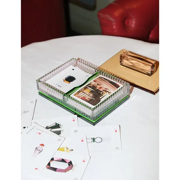 REFLECTIONS COPENHAGEN Favoured Crystal-glass Card Game Box