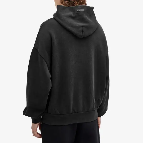 Fear Of God Text Logo Hoodie In Black - 65% Off | Editorialist