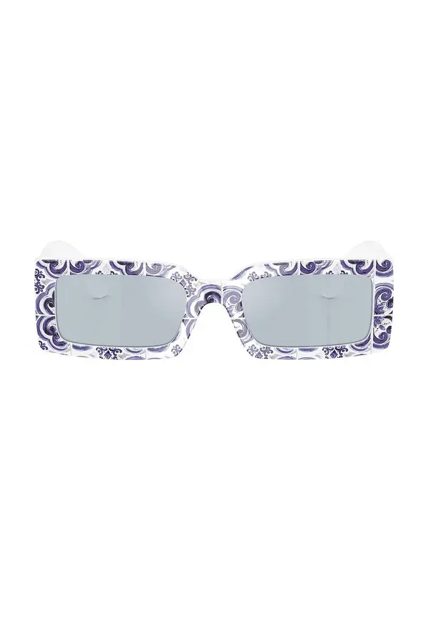 Dolce & Gabbana Rectangular Sunglasses - Blue Multi