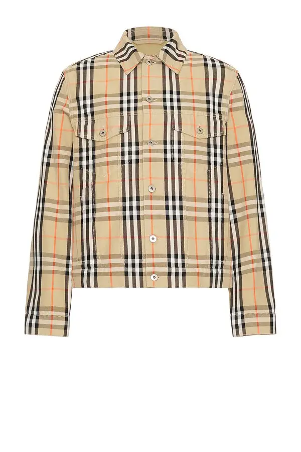 Burberry Icon Check Jacket - Sand Check